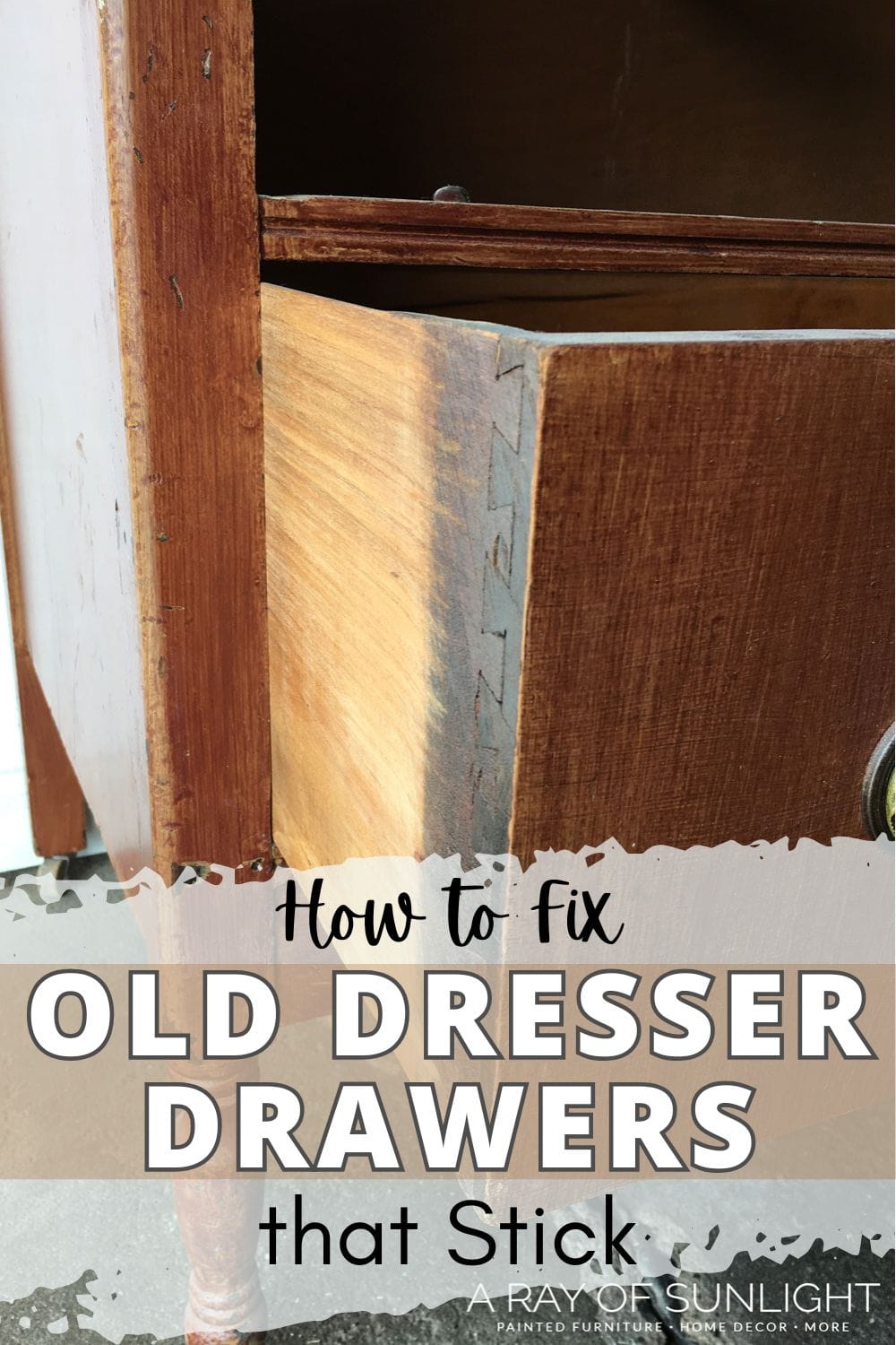How to Fix Old Dresser Drawers that Stick