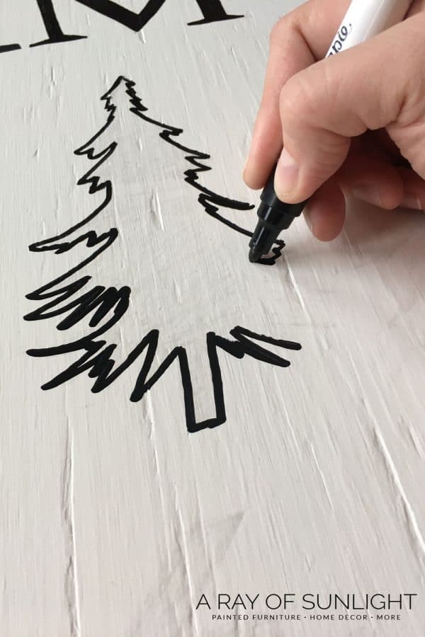 DIY Farm Fresh Christmas Tree Sign: with FREE Template