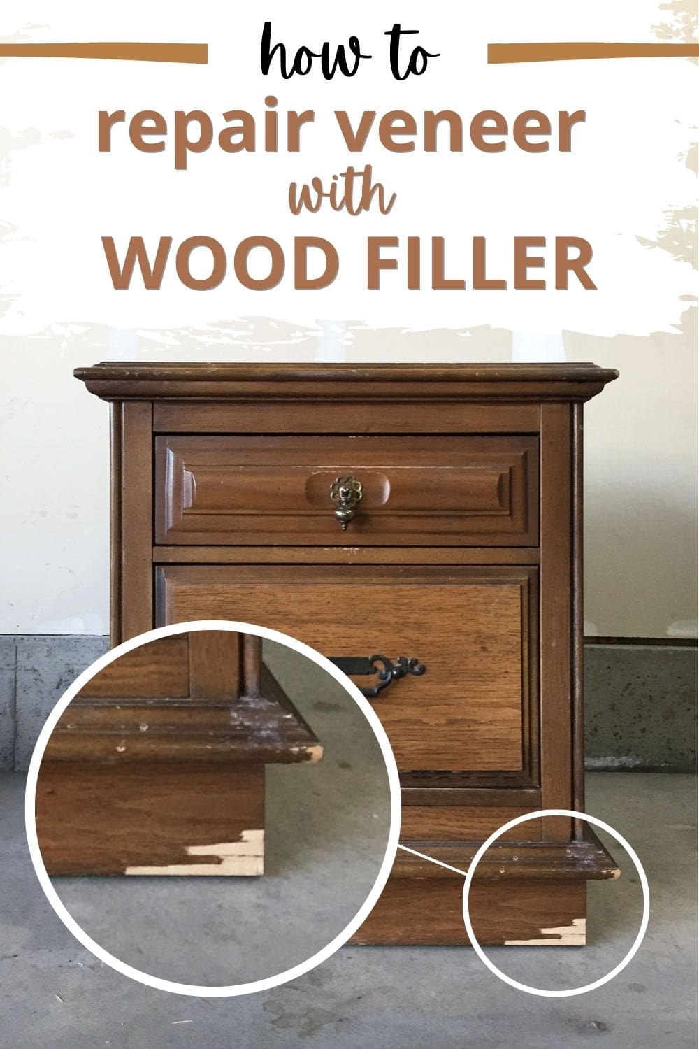 Repairing Veneer with Wood Filler