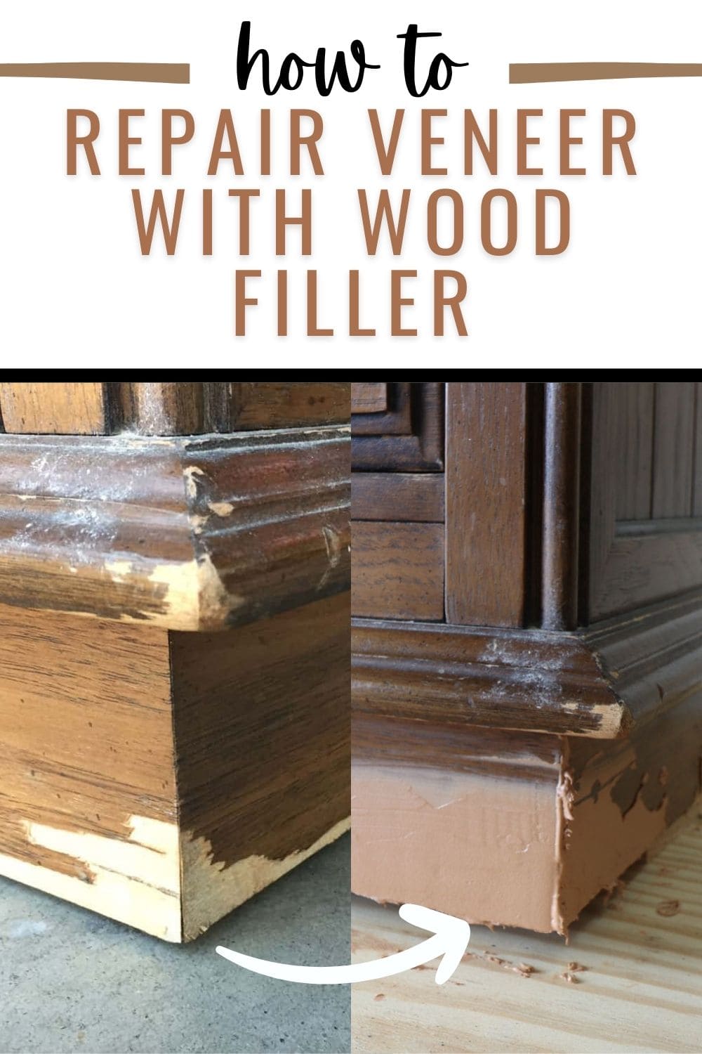 Repairing Veneer with Wood Filler