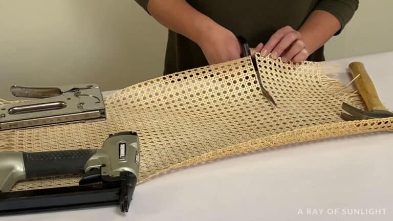 How to Install Cane Webbing to a Door