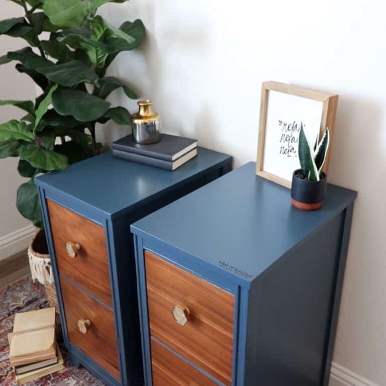Repurpose an MCM Desk into Nightstands