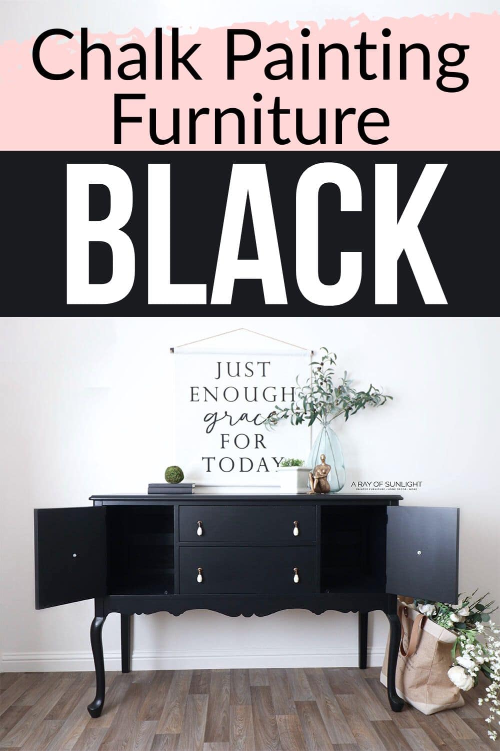 Chalk Painting Furniture Black