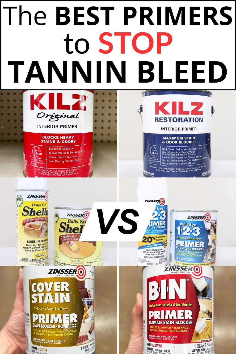 The Best Primers to Stop Tannin Bleed
