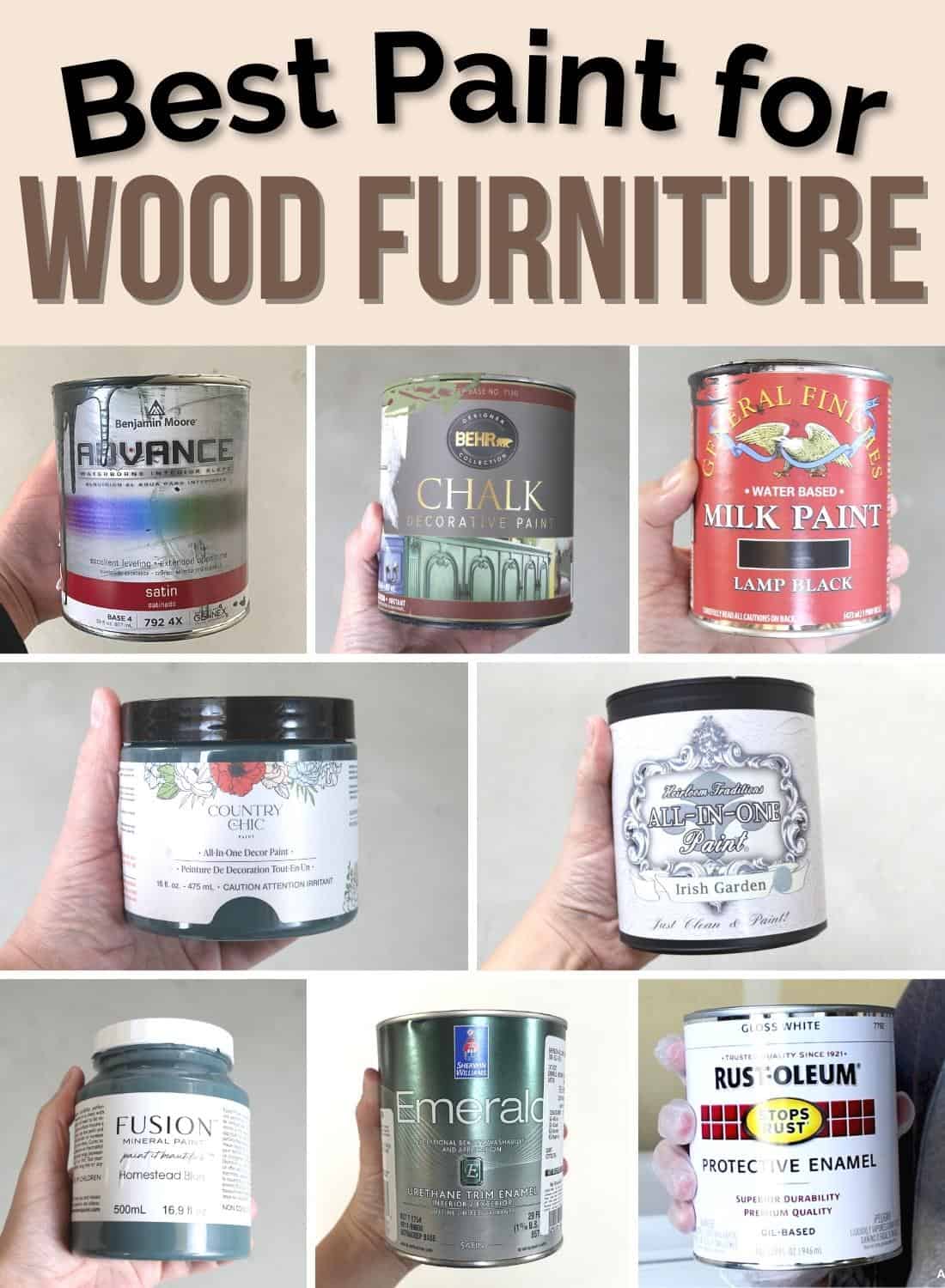 Best Paints for Wood Furniture