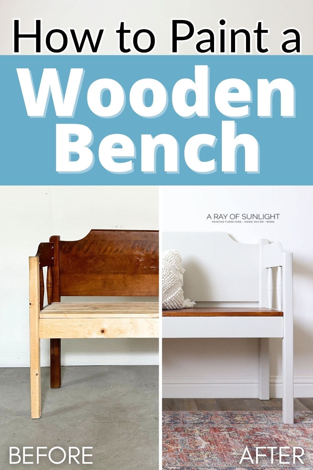 How to Paint a Wooden Bench