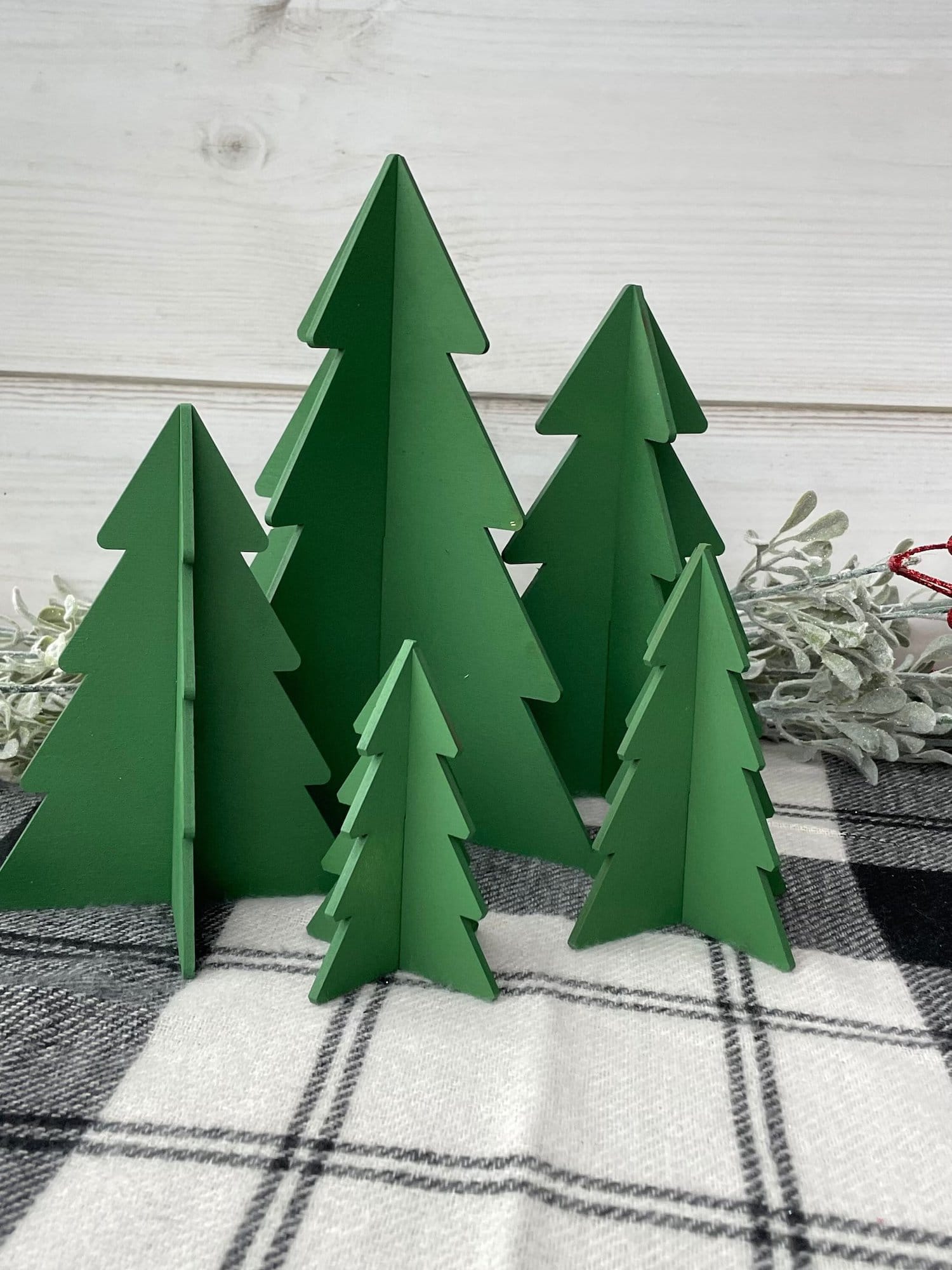 Small Wooden Christmas Trees