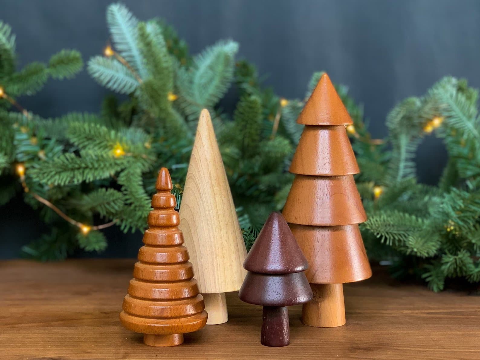 Small Wooden Christmas Trees
