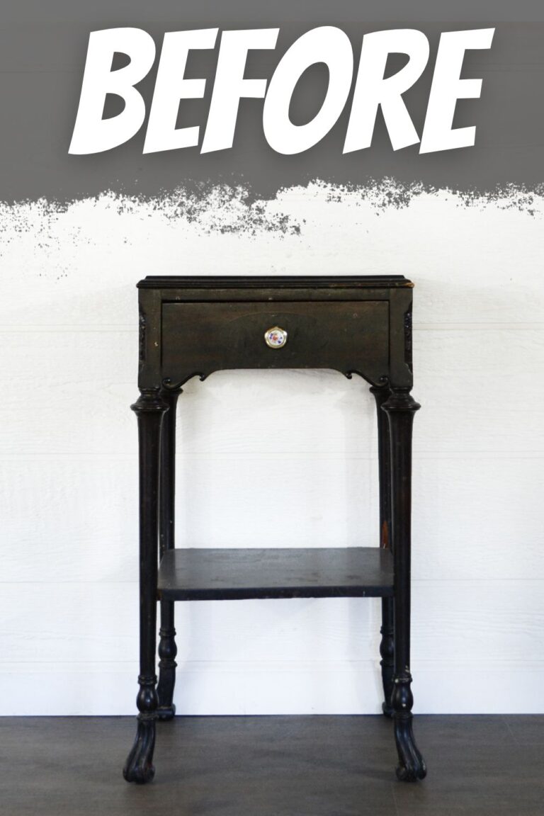 DIY Emerald Green Bedside Table