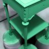DIY Emerald Green Bedside Table