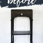 DIY Emerald Green Bedside Table