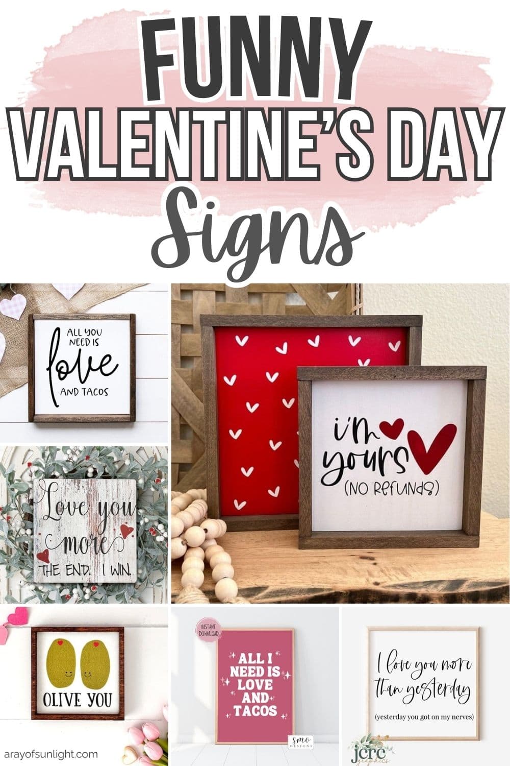 Funny Valentine's Day Signs