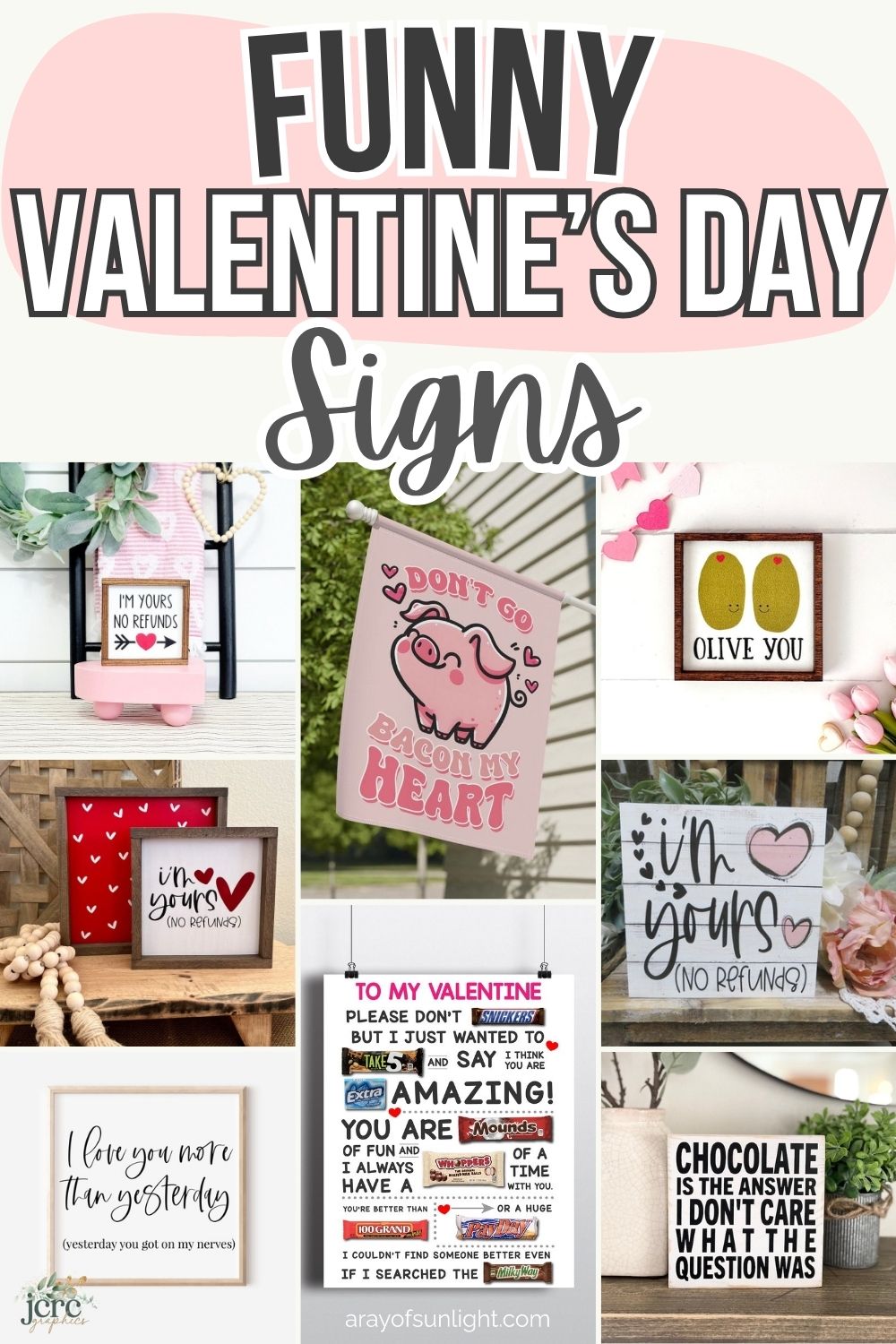 Funny Valentine's Day Signs