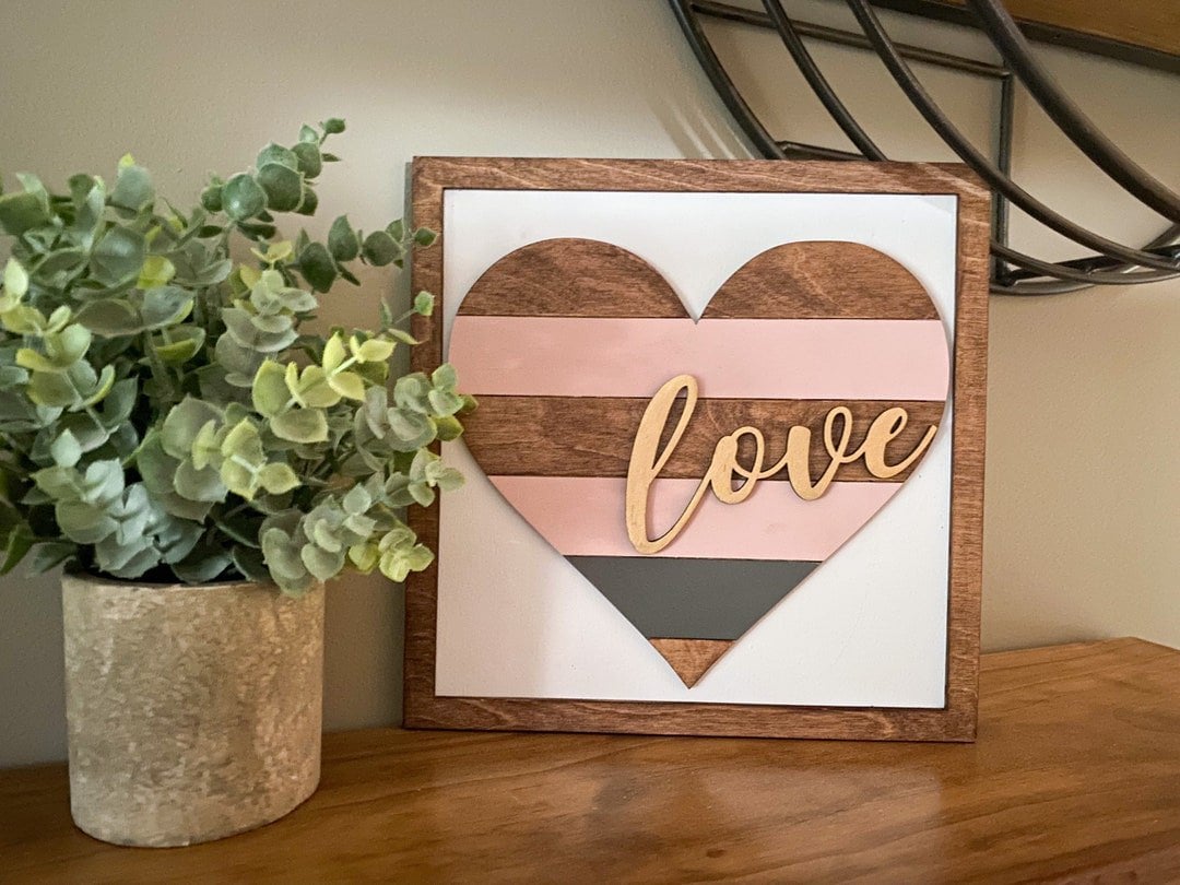 Wooden Love Signs