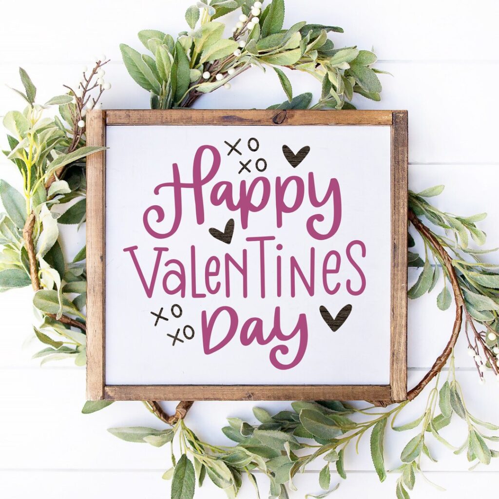 Happy Valentine's Day Wooden Signs