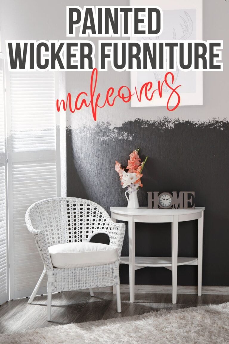 Painted Wicker Furniture Makeovers