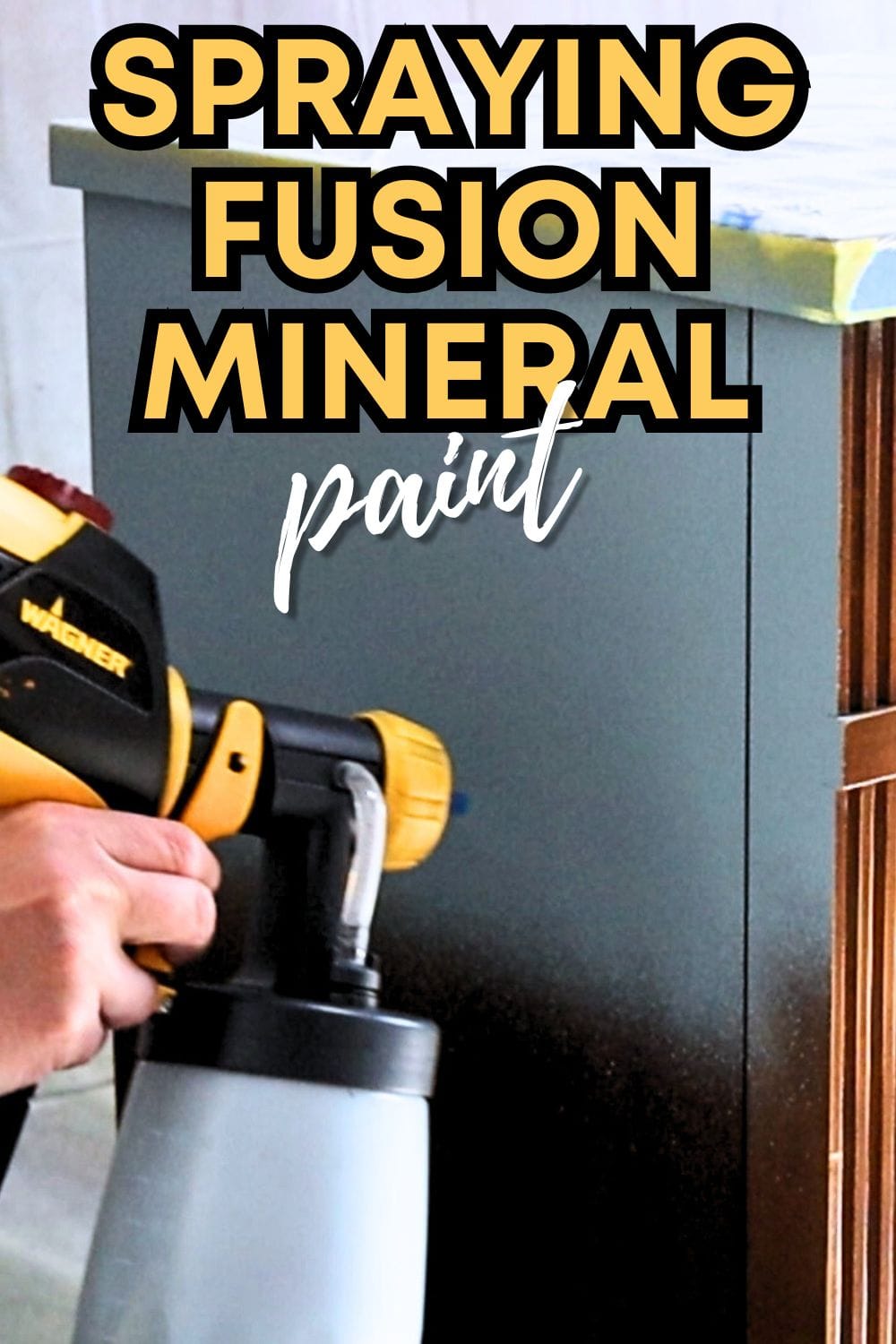 Spraying Fusion Mineral Paint