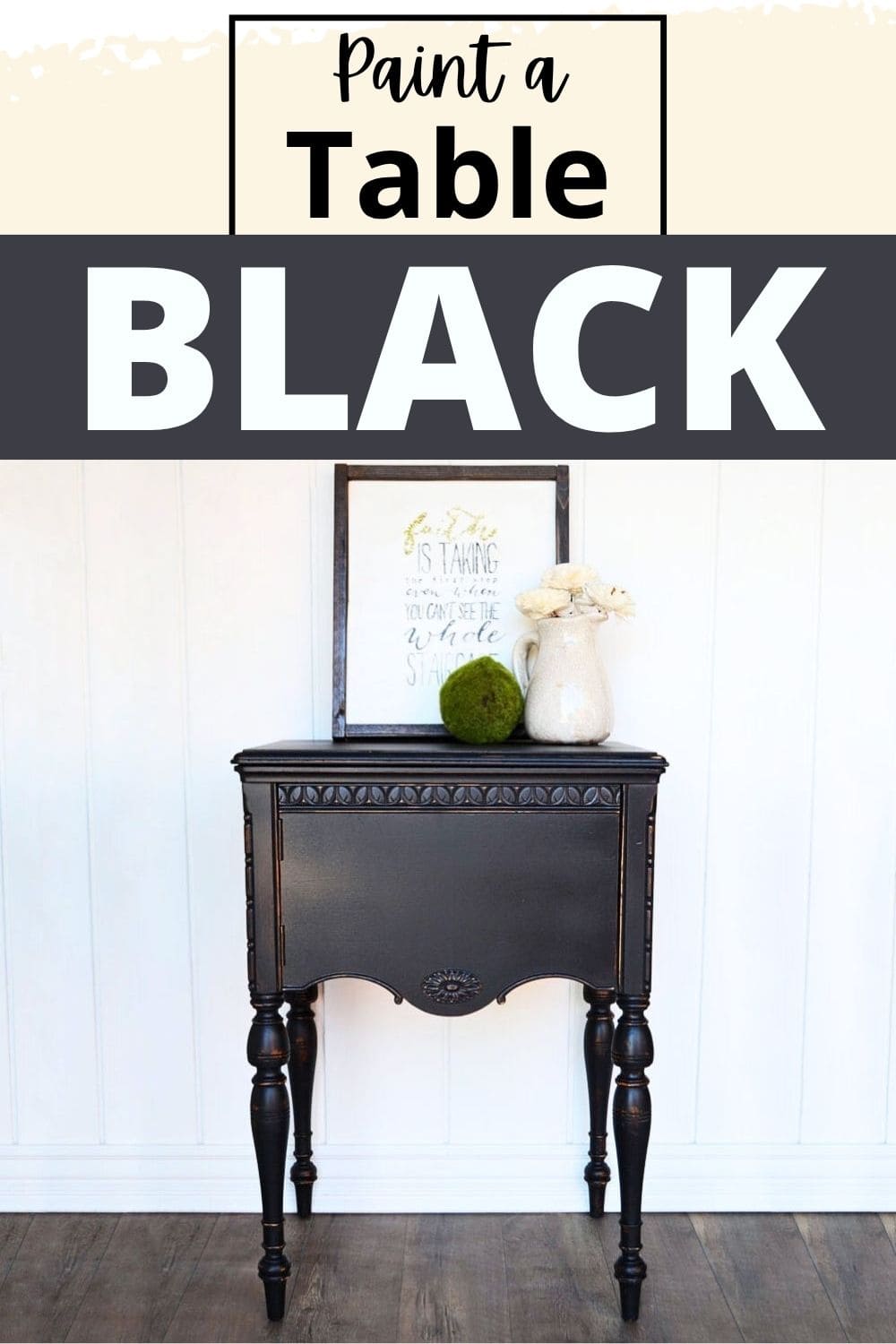 Paint a Table Black