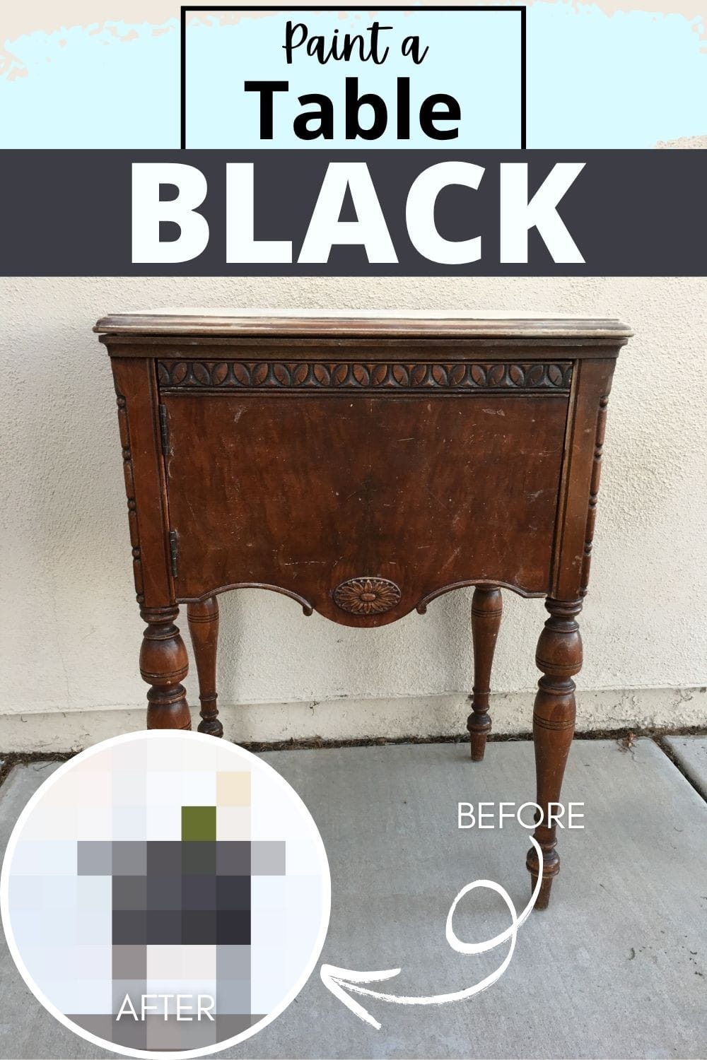 Paint a Table Black