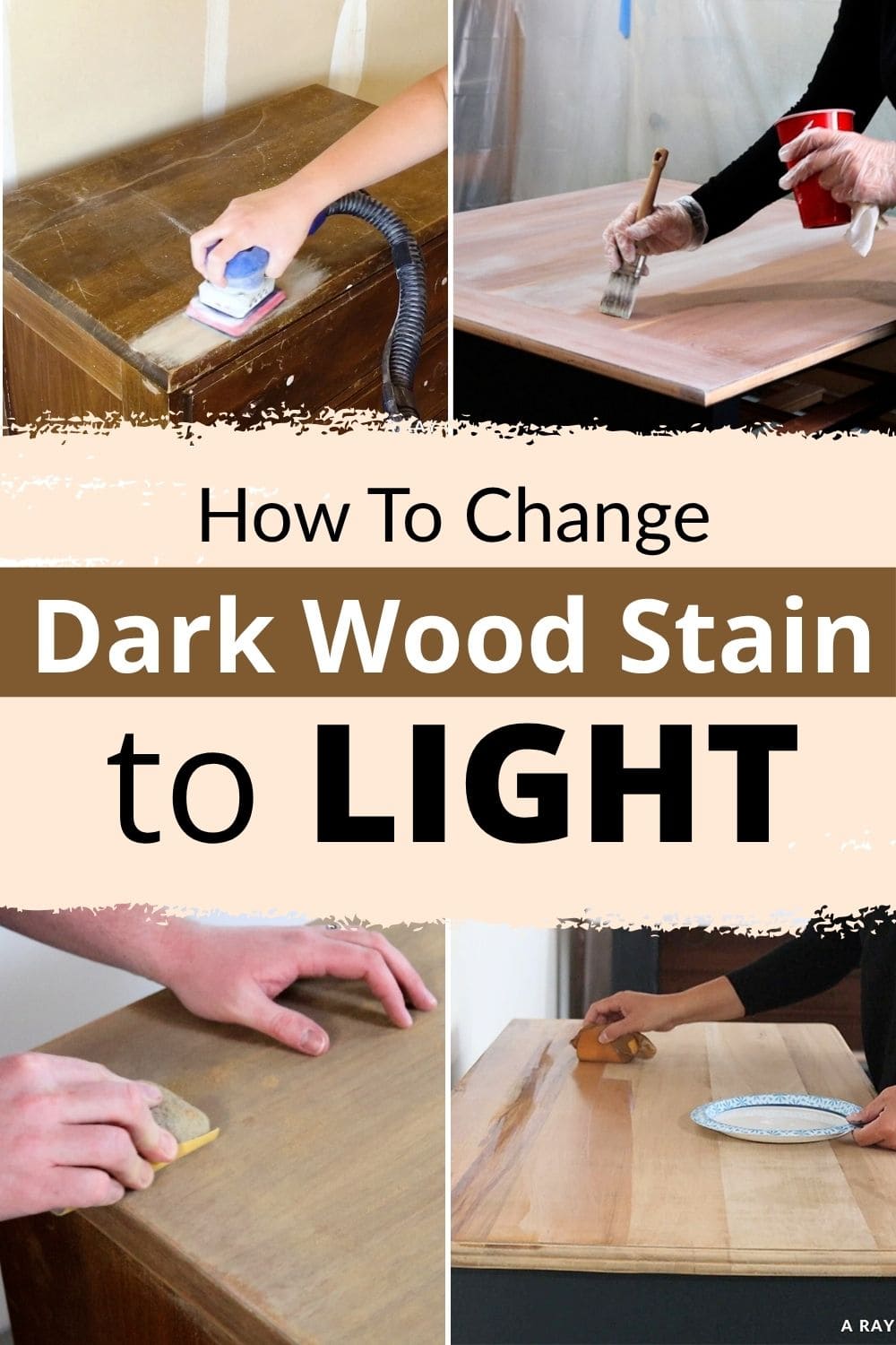 How To Change Dark Wood Stain To Light
