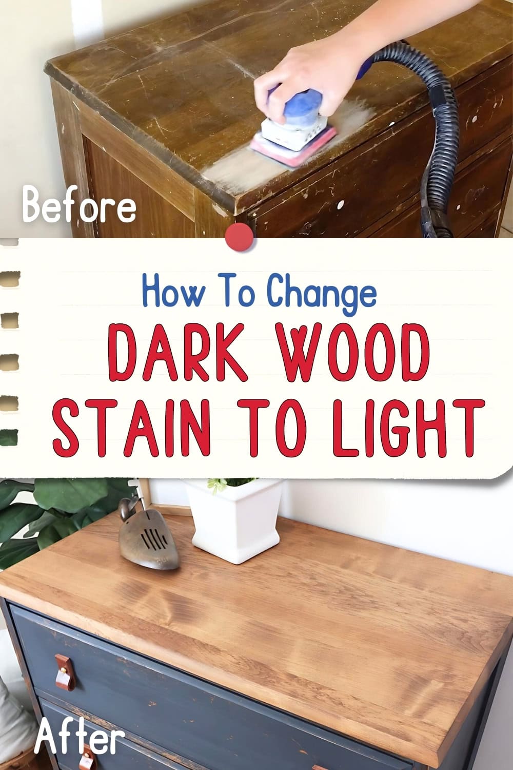 How To Change Dark Wood Stain To Light