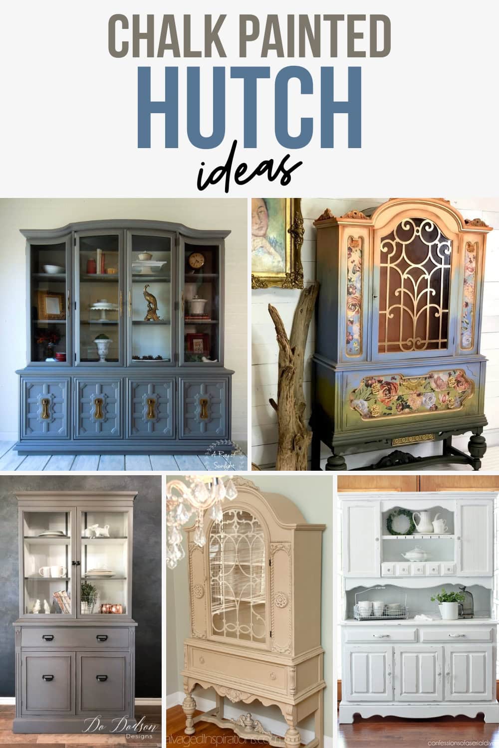 Chalk Painted Hutch Ideas