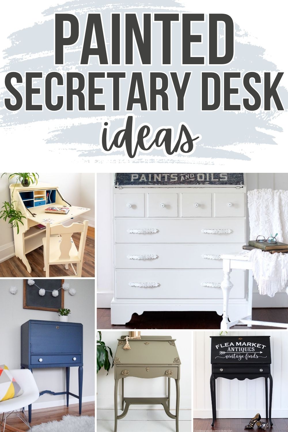 Painted Secretary Desk Ideas