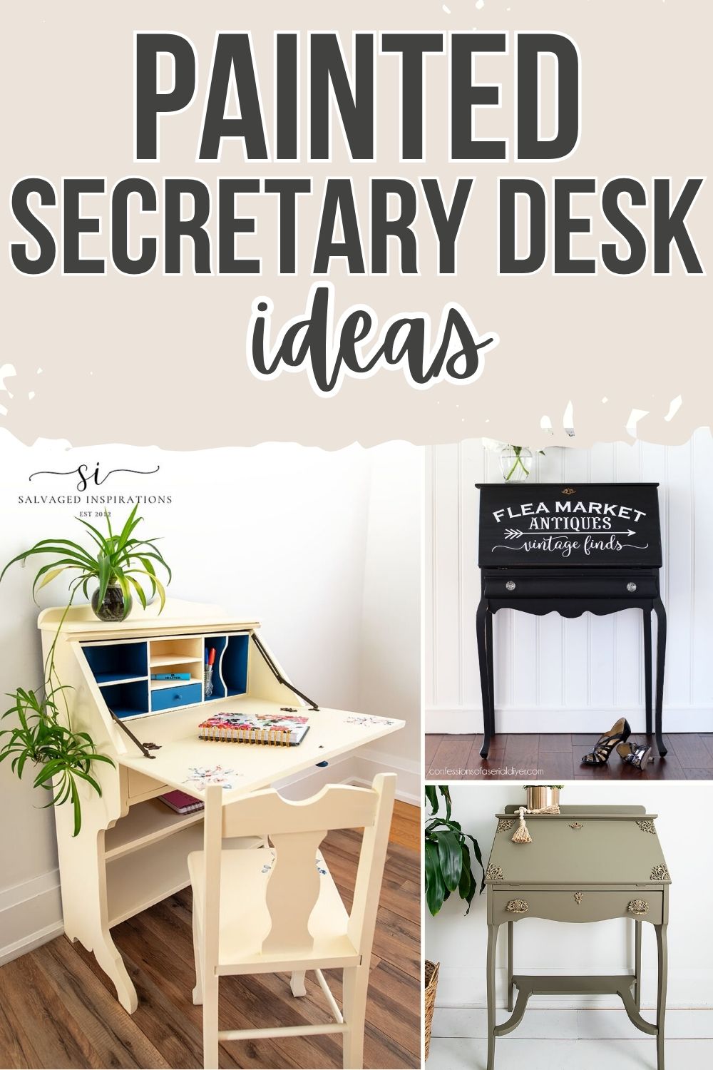 Painted Secretary Desk Ideas
