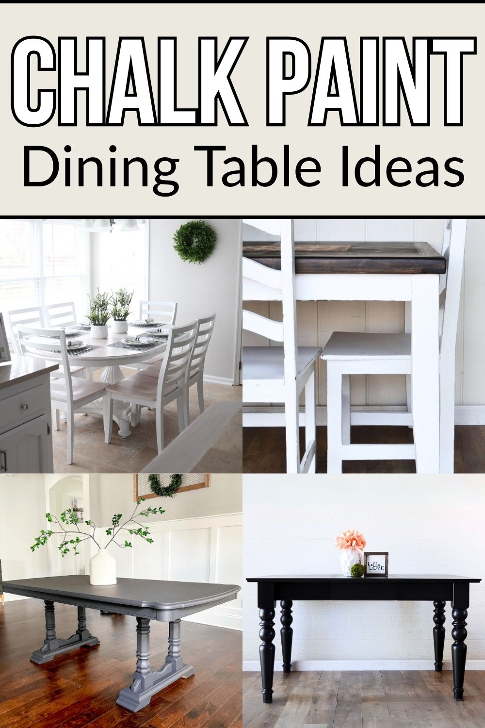 Chalk Paint Dining Table Ideas