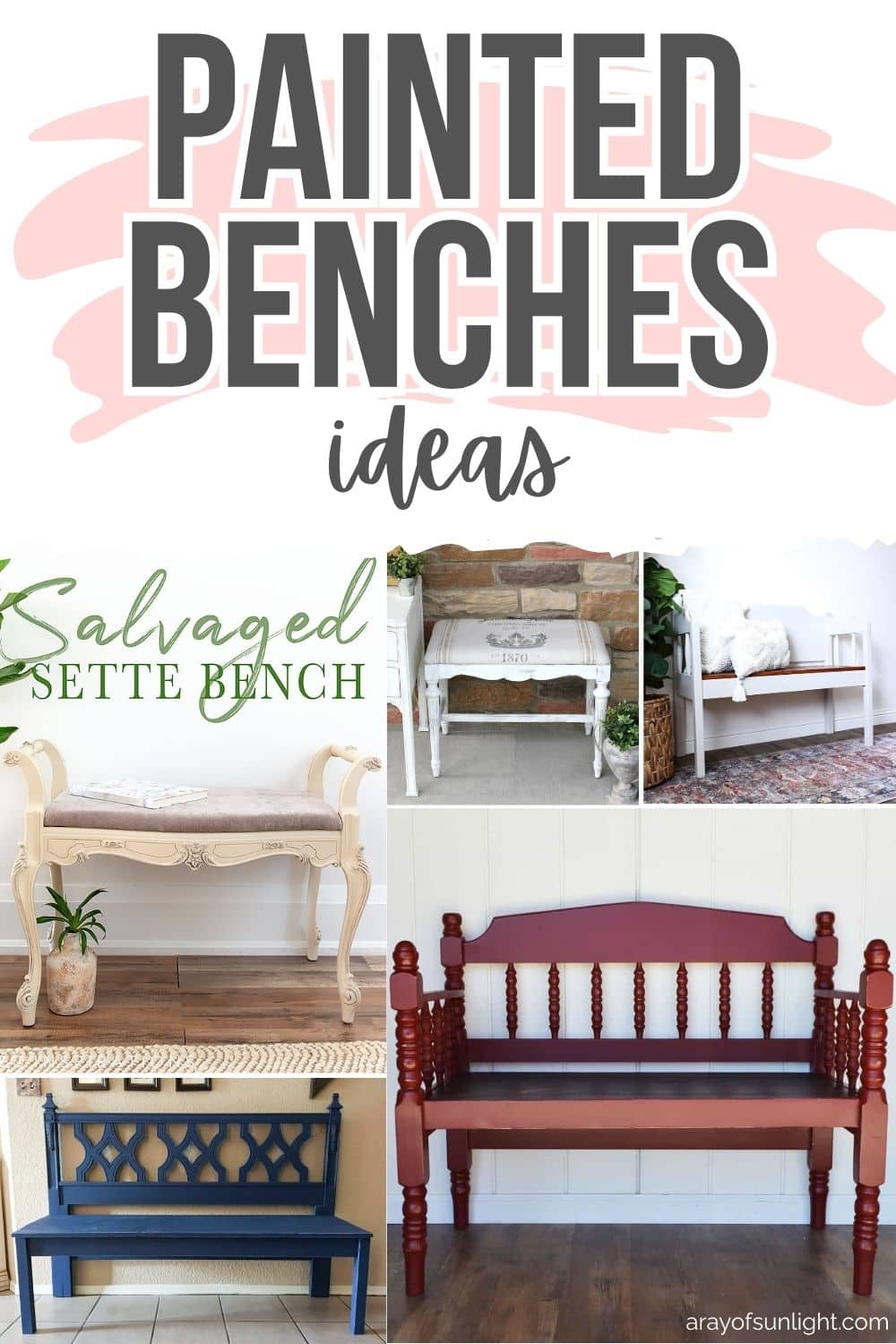 Painted Benches Ideas