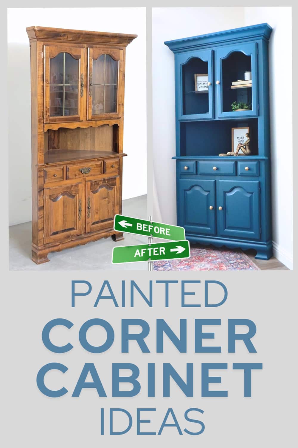 Painted Corner Cabinet Ideas