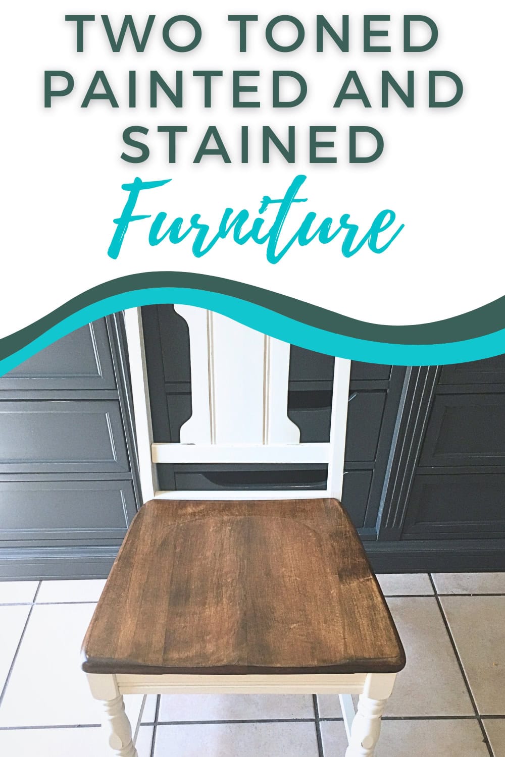 Two Toned Painted and Stained Furniture
