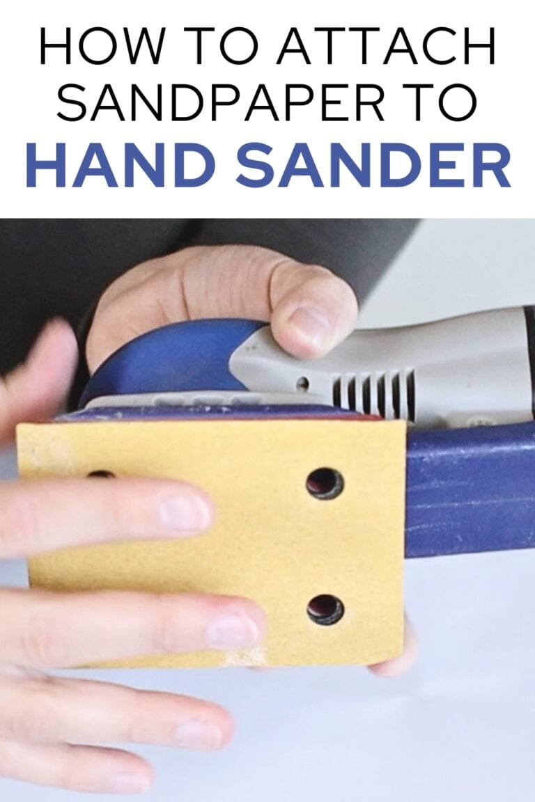 How To Attach Sandpaper To Hand Sander