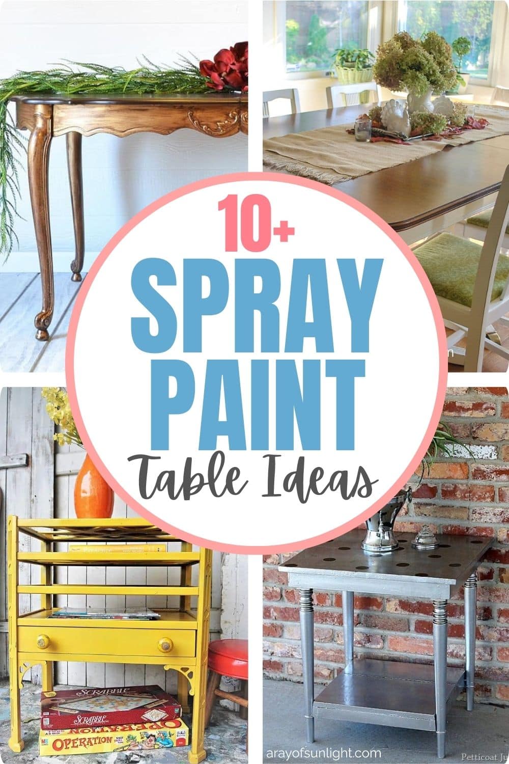 Spray Paint Table Ideas