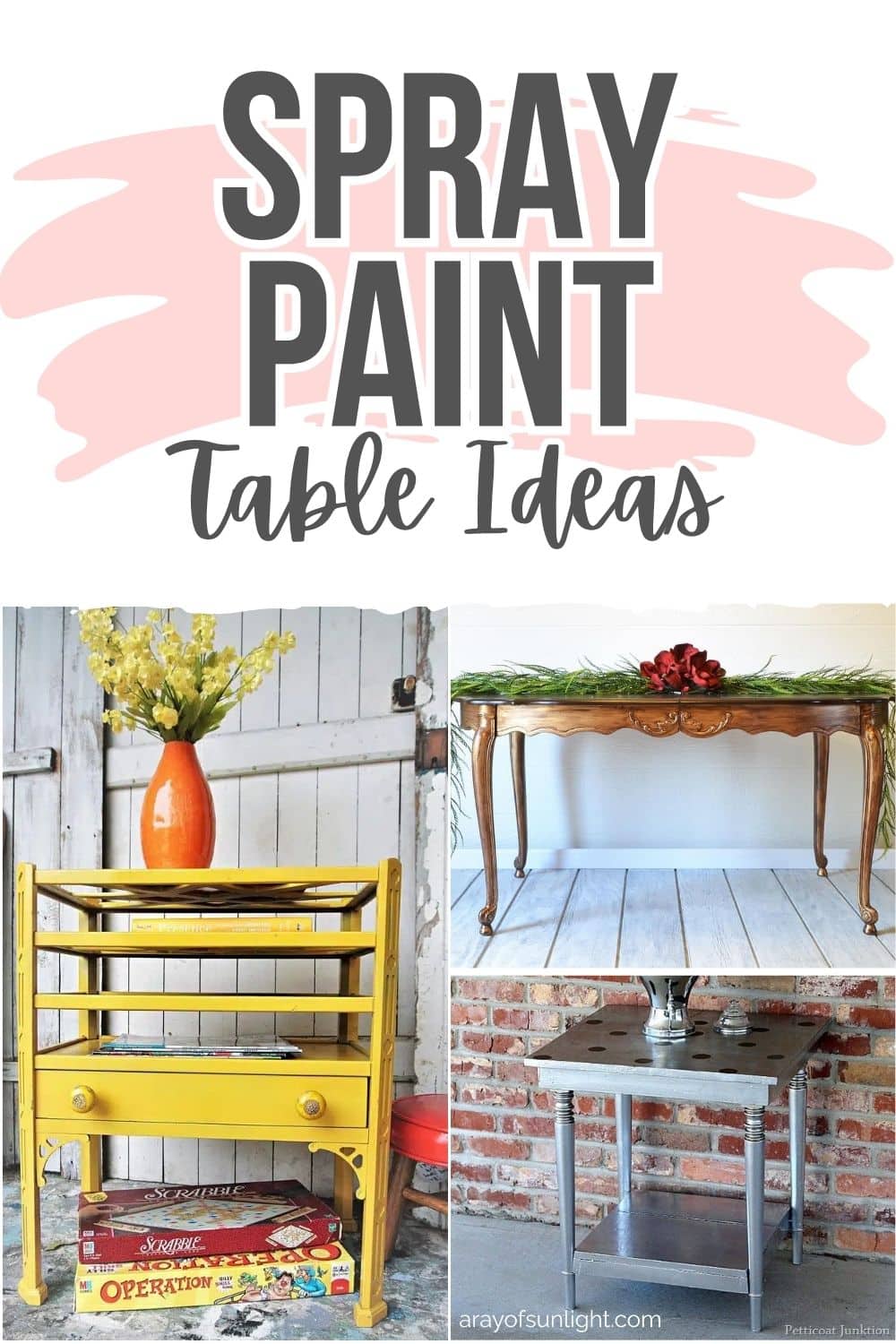 Spray Paint Table Ideas