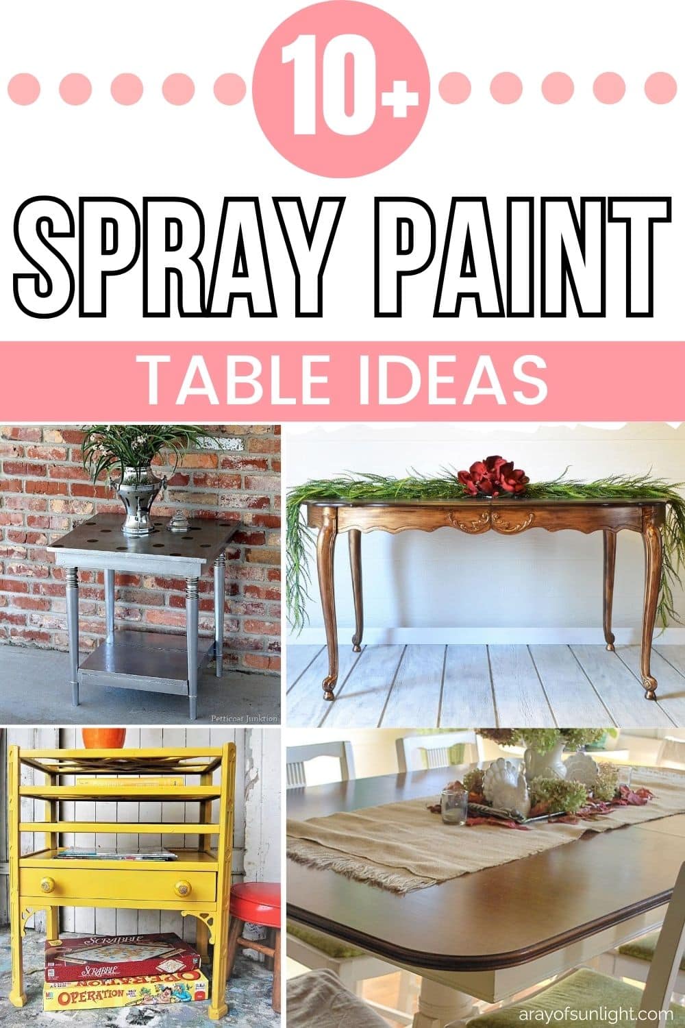 Spray Paint Table Ideas