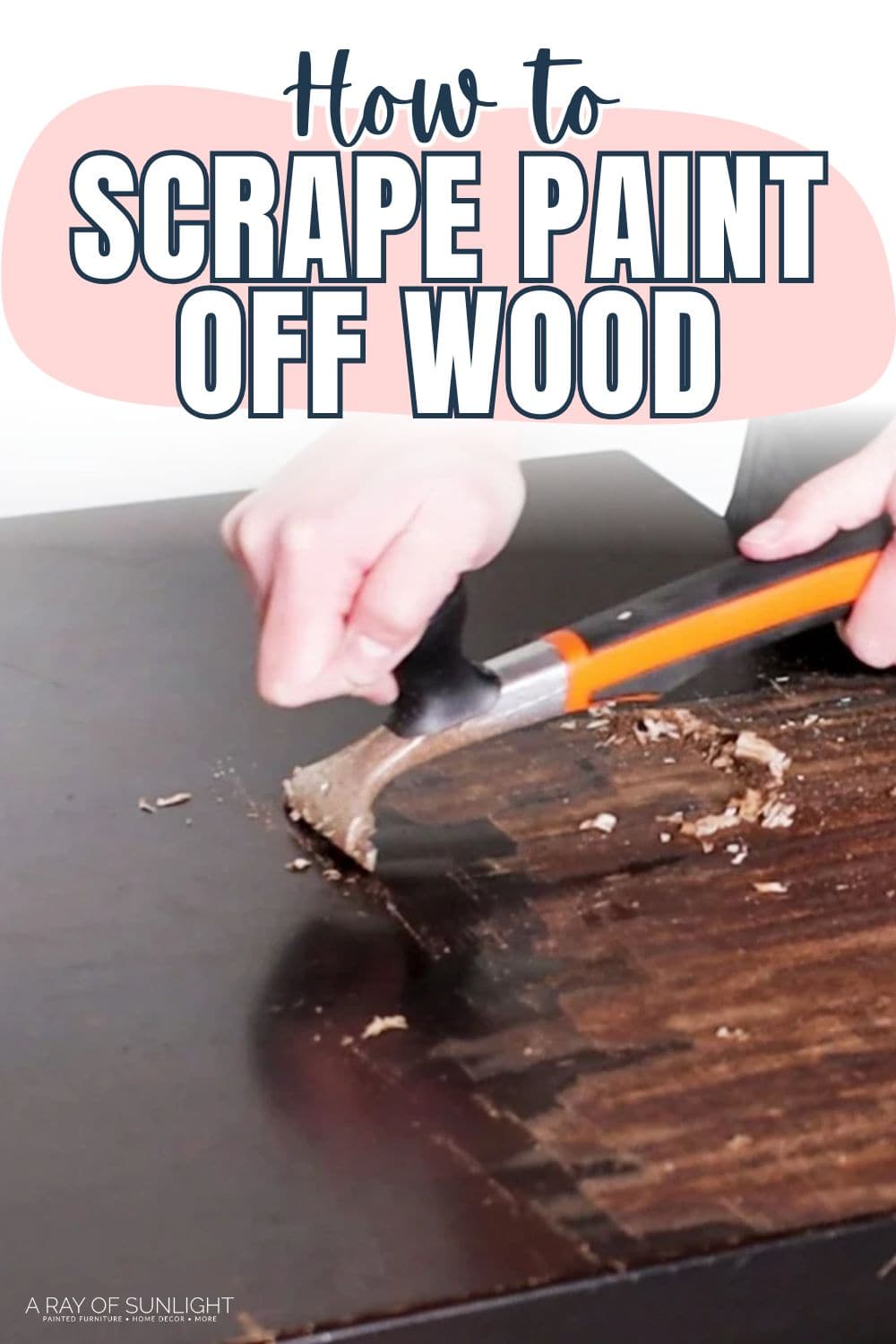 How To Scrape Paint Off Wood