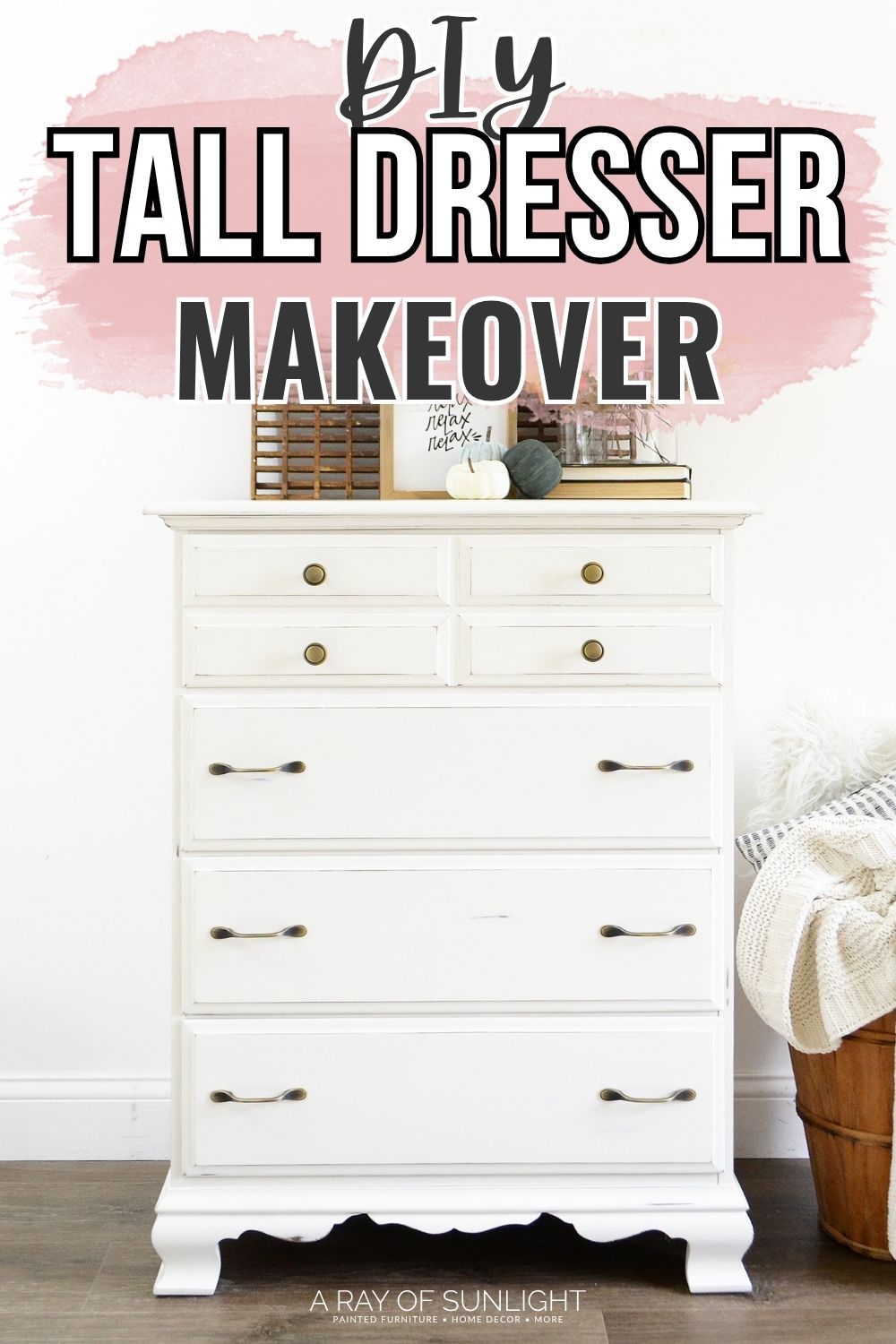 DIY Tall Dresser Makeover