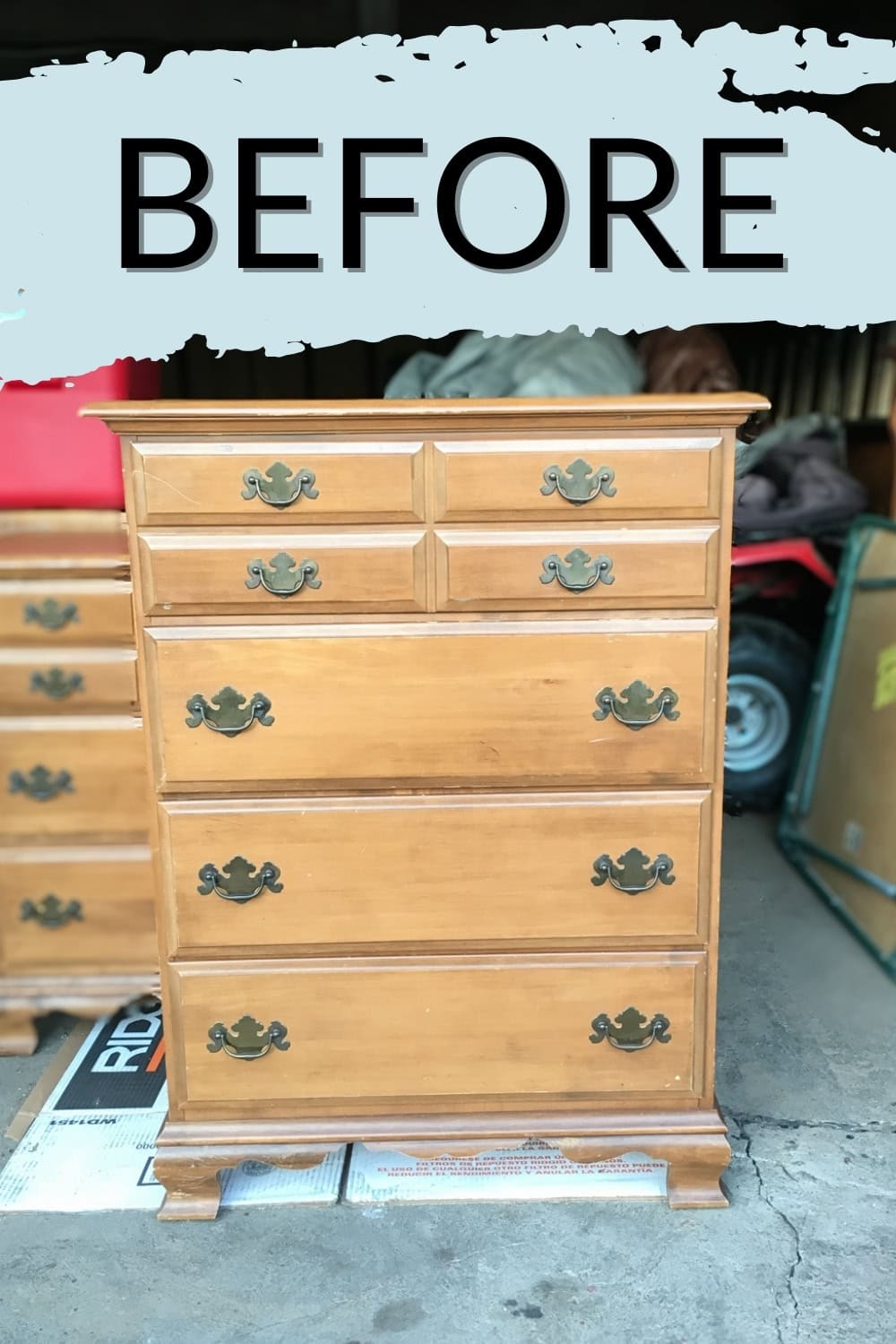 DIY Tall Dresser Makeover