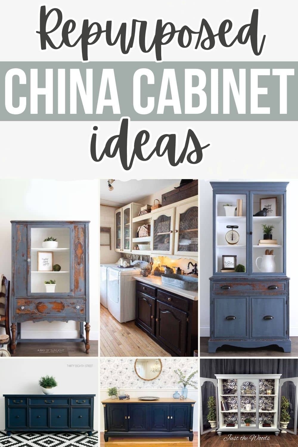 Repurposed China Cabinet Ideas